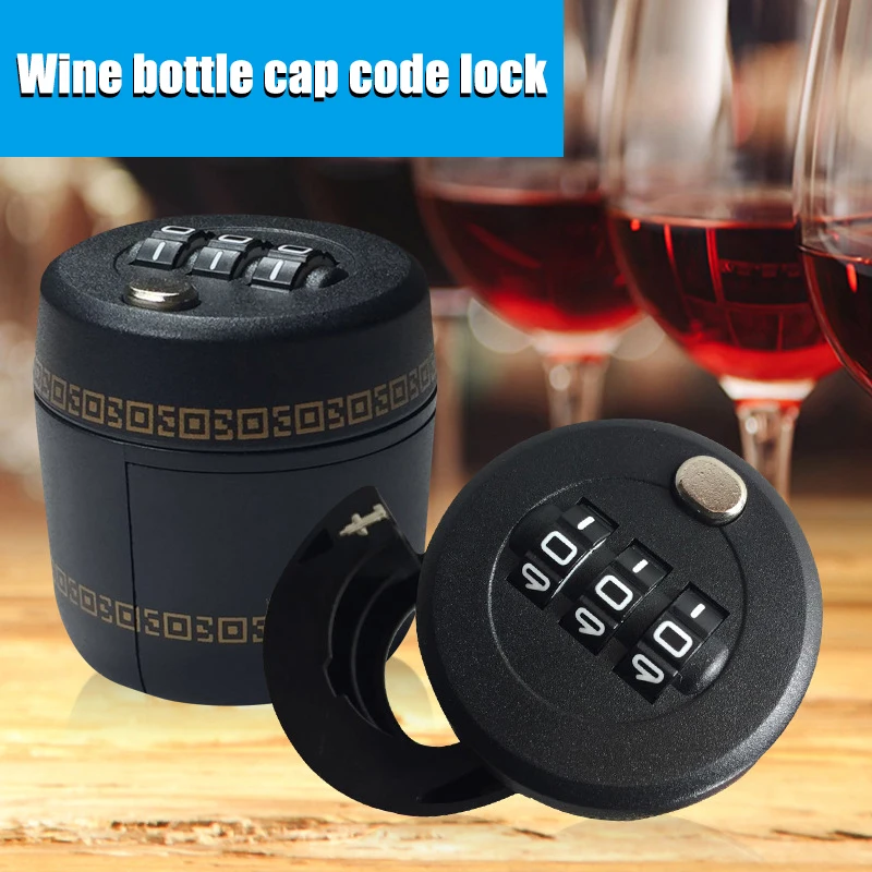 3-Digit-Code-Lock-For-Wine-Password-Code-Lock-Wine-Wine-Bottle-Top ...