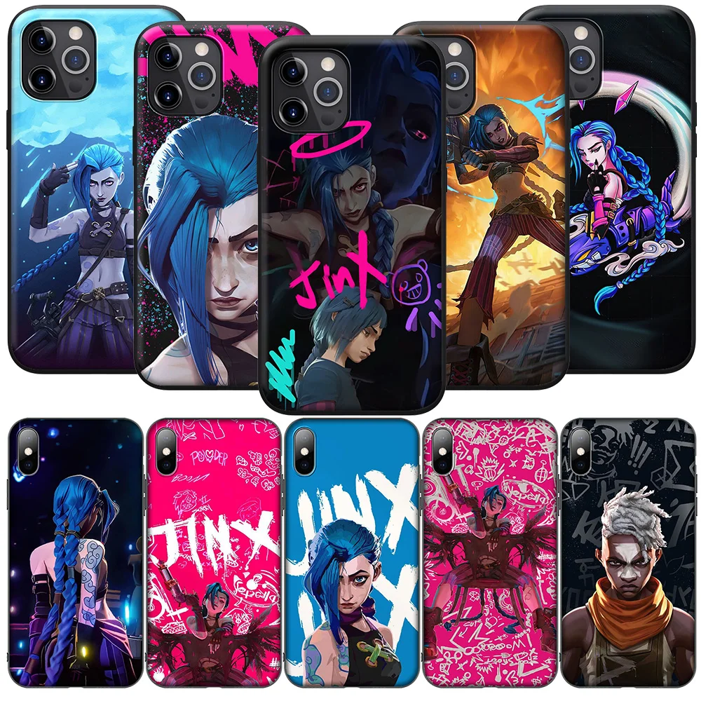 Arcane-Jinx-Anime-Novo-capa-macia-de-ltima-gera-o-para-iPhone-12-11-X ...