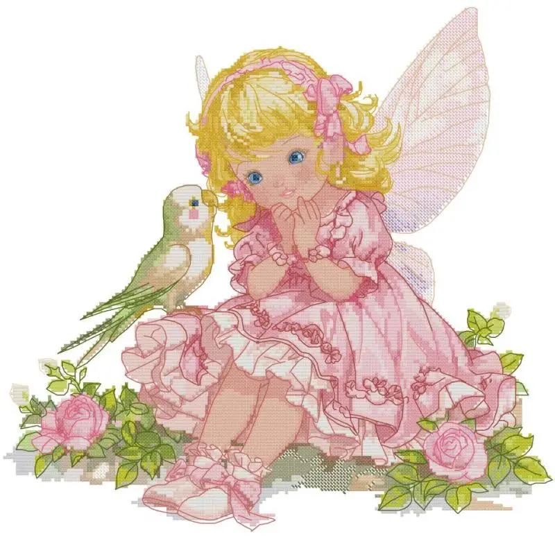 Kit-de-punto-de-cruz-hecho-a-mano-de-hada-encantadora-patr-n-de ...