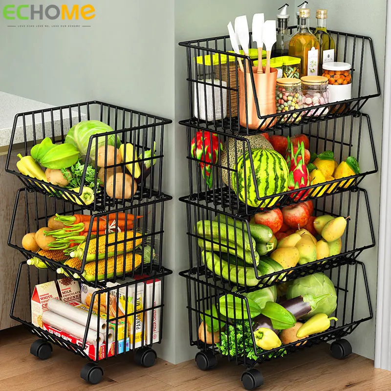 ECHOME-Kitchen-Vegetable-Storage-Rack-Floor-Multi-layer-Snack-Storage ...