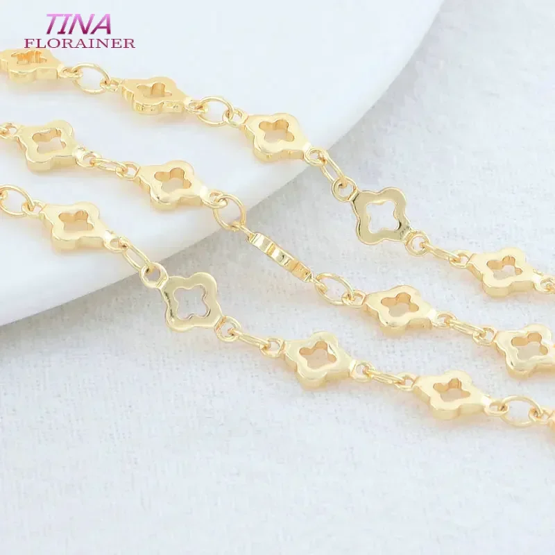 1-Meter-5-5MM-14K-Gold-Color-Plated-Brass-Rhombus-Chain-For-Jewelry ...