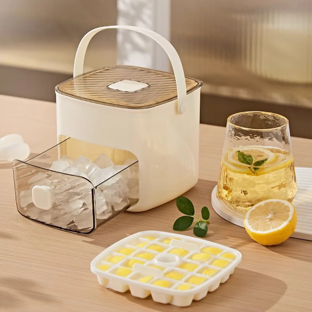 48 Grid Ice Cube Bucket Tray Reusable Refrigerator Ice Maker Mold One ...