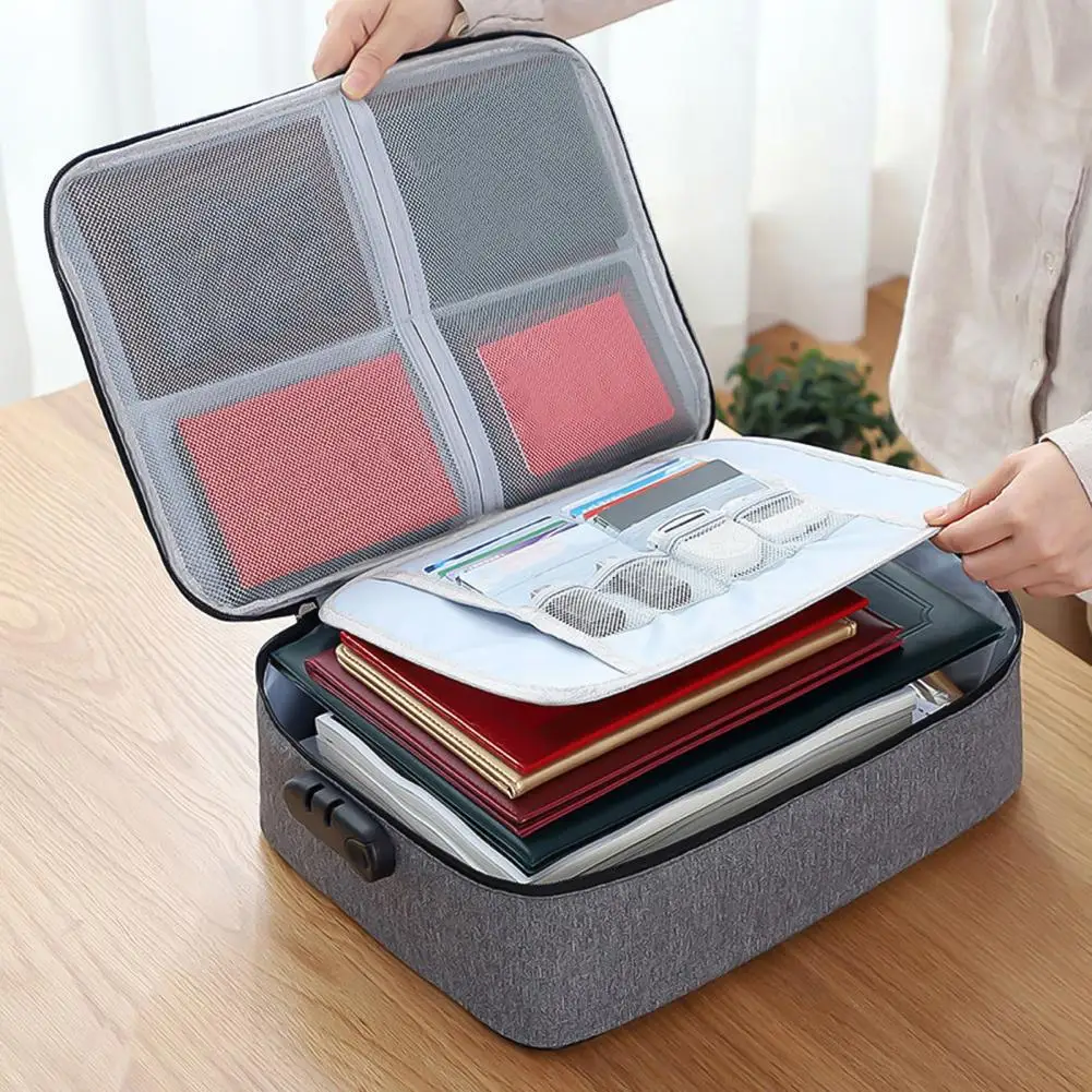 Useful-File-Storage-Bag-Anti-deformed-Document-Organizer-with-Lock ...