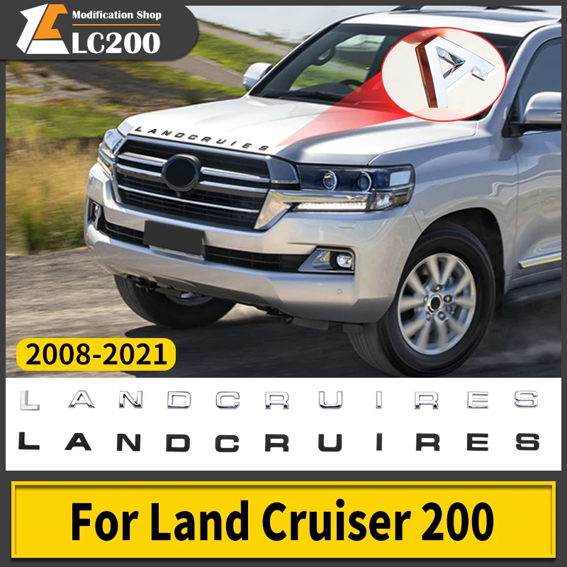 For-Toyota-Land-Cruiser-200-Cover-Letter-Sticker-LC200-Engine-Cover ...