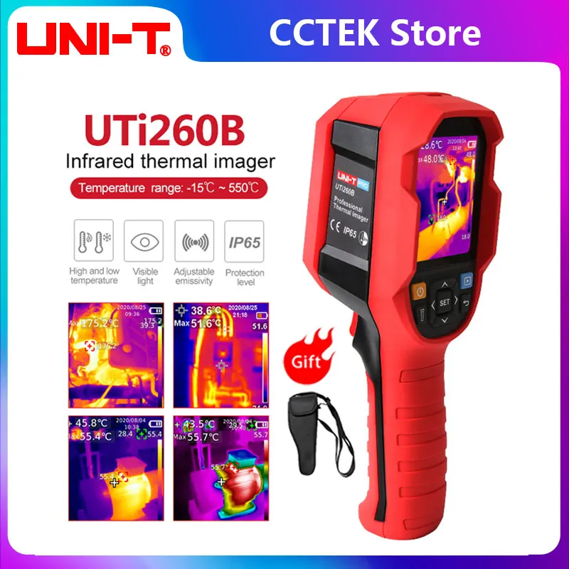 Uni T Uti260b Infrarood Warmtebeeldcamera 256X192 Warmtebeeld Thermografische Professionele ...