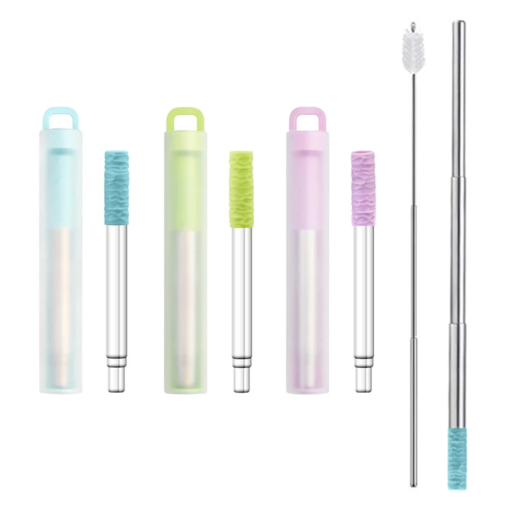Reusable-Telescopic-Straw-Portable-Drinking-Straw-Set-for-Travel-304 ...