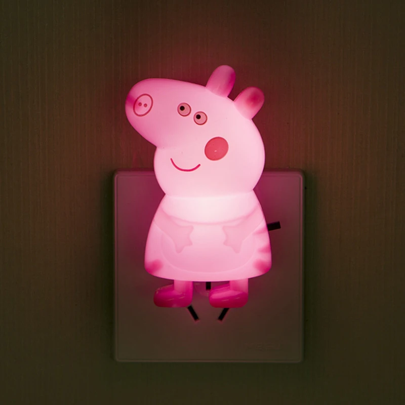 Peppa pig led night light plug in boneca dos desenhos animados george ...