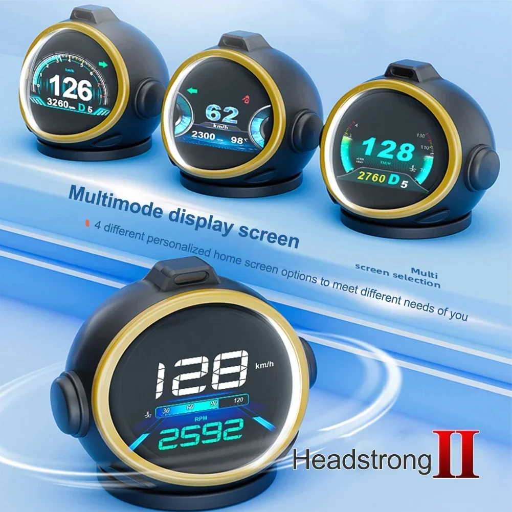 1Pc Newest HUD Future-oriented Robot Design Digital Speedometer Gesture ...