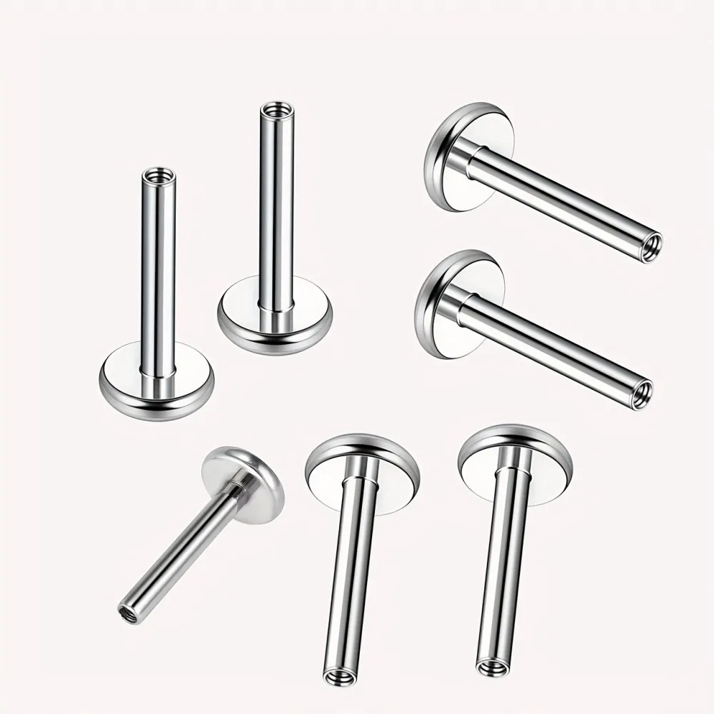 5pcs Titanium Internal Thread 4mm Flat Base Rod Replacement Pins for ...