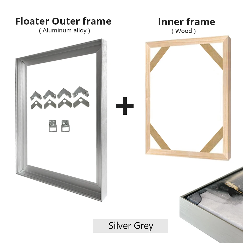 8-Colors-DIY-Metal-Canvas-Picture-Frame-Kit-Gold-Black-40x50-50x70 ...