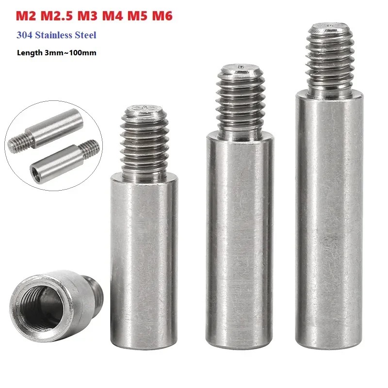 Stainless Steel Male To Female Round Standoff Motherboard Rack Stud ...