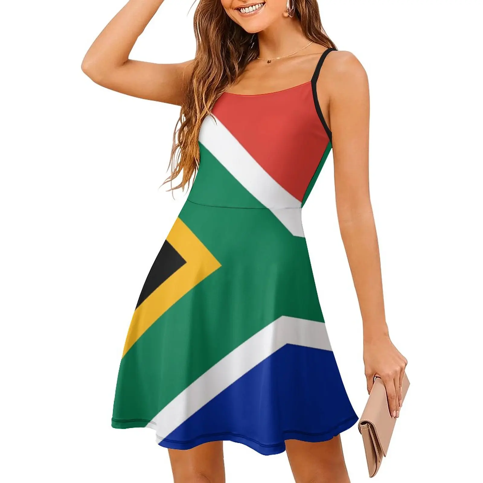 Exotic-Woman-s-Gown-Suspender-Dress-South-Africa-Flag-African-Rugby ...