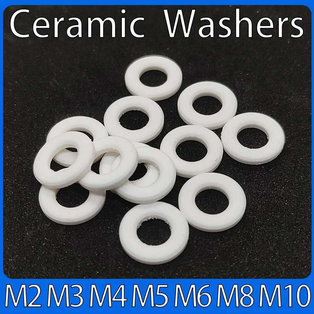 M2-M3-M4-M5-M6-M8-M10-Ceramic-Washer-Spacer-Alumina-High-Temperature ...