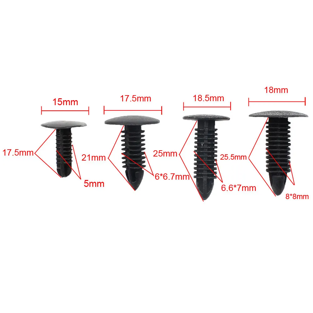 Clips De Fixation Intérieurs De Voiture, 40 Pièces Mixtes, 5mm 6mm 7mm ...