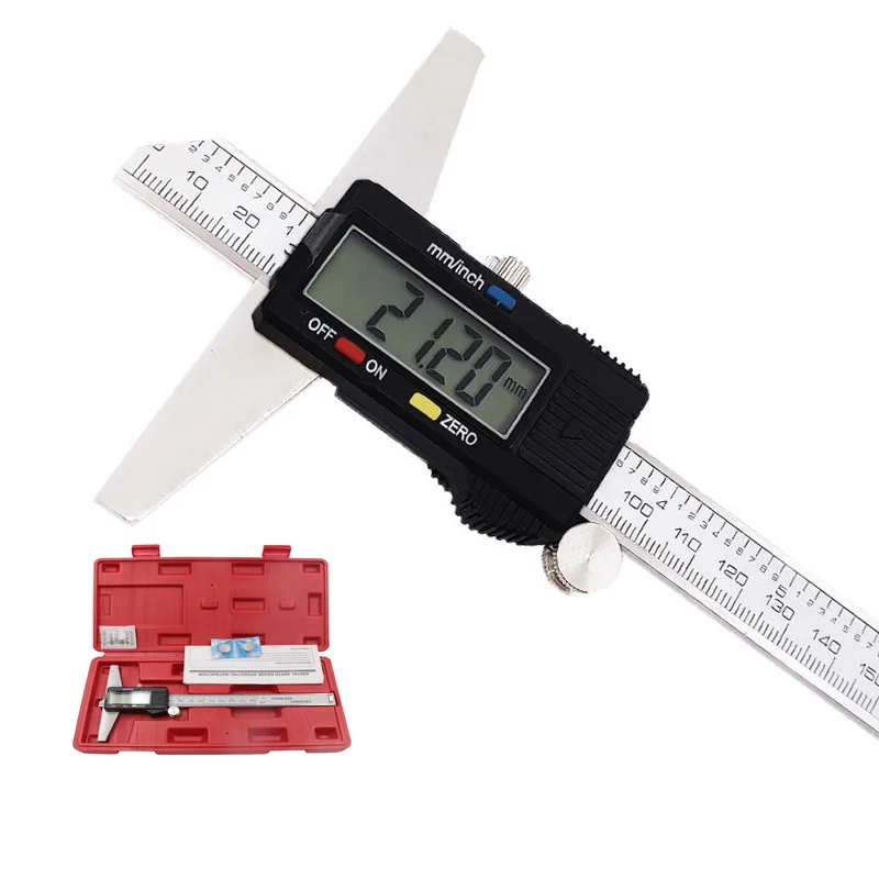 0-01-0-150mm-Digital-Depth-Gauge-Stainless-Steel-High-Precision-Depth ...