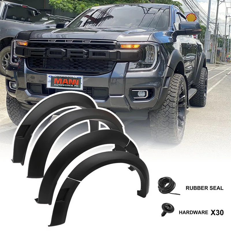 Fender Flares Wheel Arch For Ford Ranger T9 2022 2023+ Wildtrak Next ...