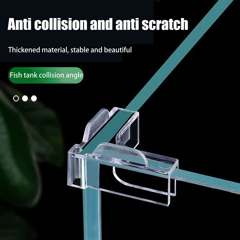 4pcs/set Acrylic Transparent Anti-collision Fish Tank Corner Protector ...