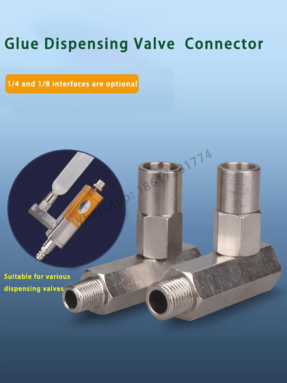 G1-4-Dispensing-Valve-Metal-Adapter-Cartridge-Syringe-Feed-Hole ...