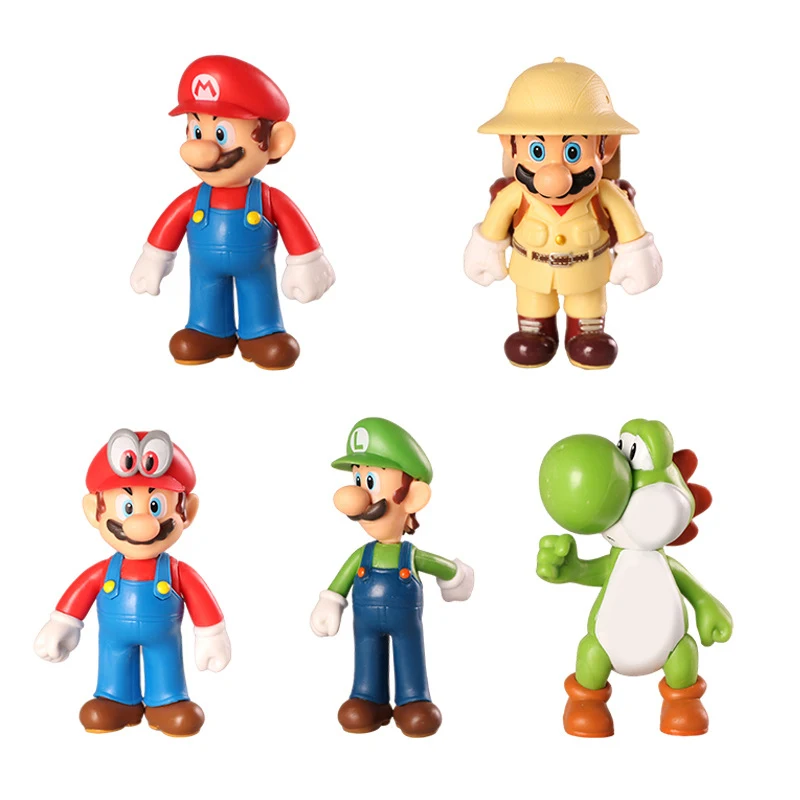 Super-Mario-Bros-PVC-Action-Figure-Toys-Dolls-Model-Set-Luigi-Yoshi ...