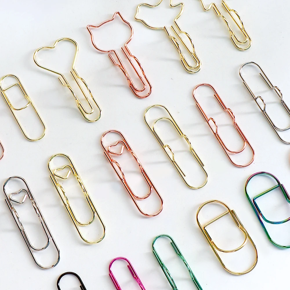 Multi-functional-Metal-Paper-Clips-with-Pen-Holder-Binder-Clips-School ...