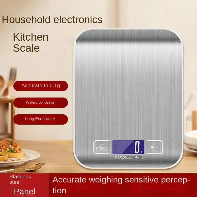 Rechargeable-stainless-steel-electronic-scale-wholesale-kitchen-electronic-scale-5kg-household ...
