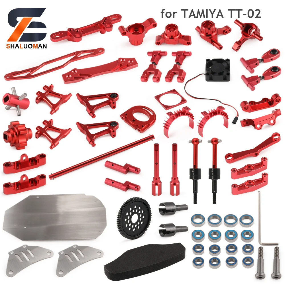 Tamiya-TT02-Metal-Upgrade-Parts-Swing-Arm-Chassis-Guard-Shock ...