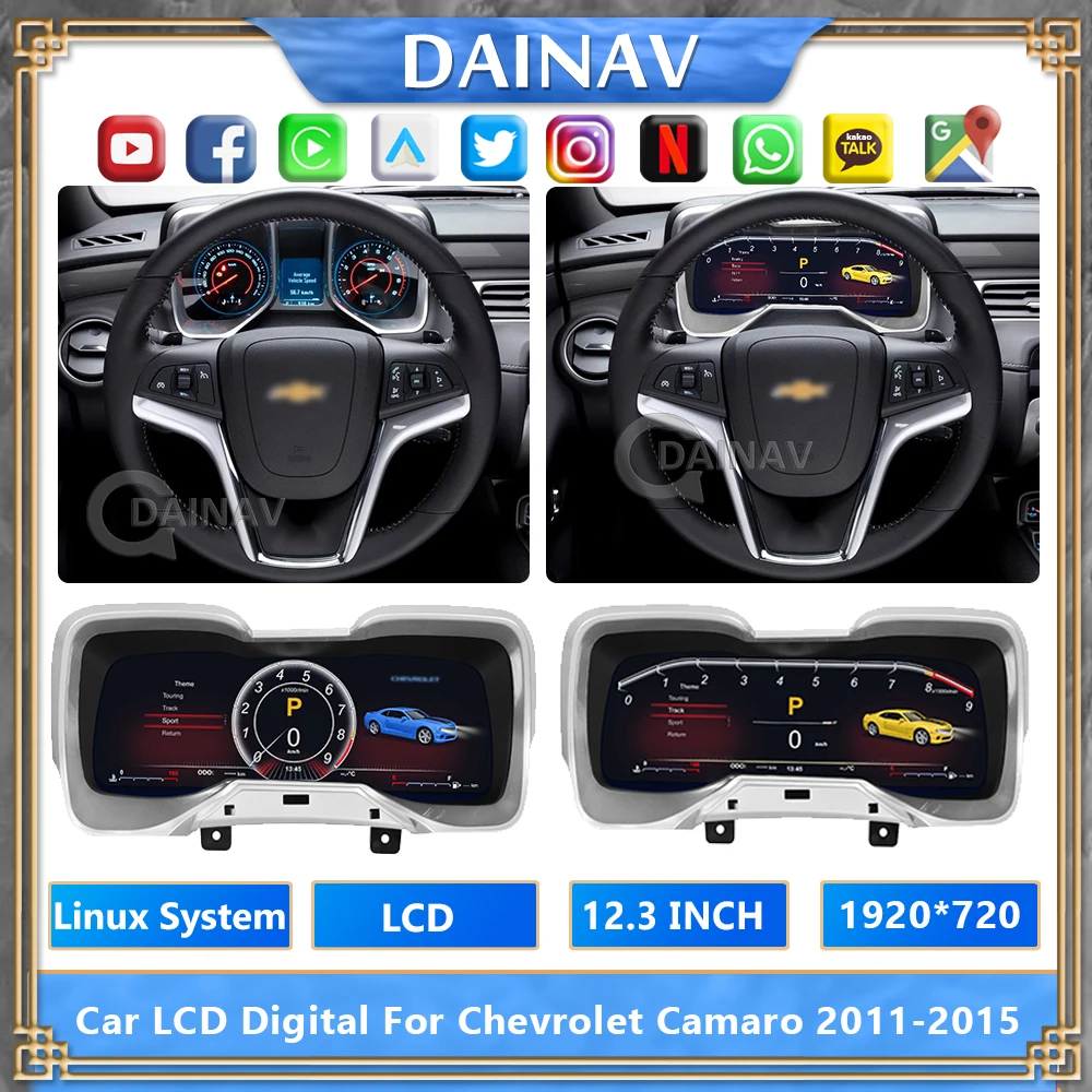 Car-LCD-Digital-For-Chevrolet-Camaro-2010-2015-Cluster-Virtual-Cockpit ...
