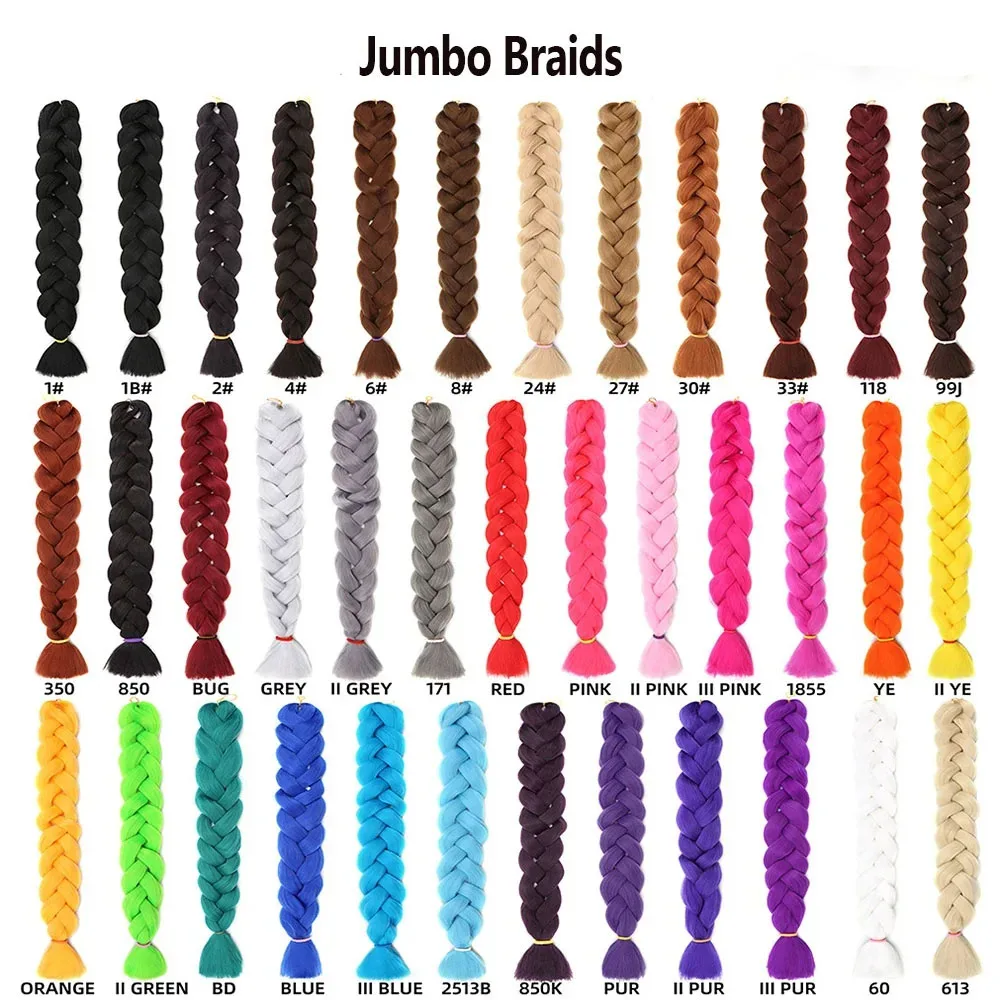 Xpression-Jumbo-Braids-Hair-82-inch-165g-Pure-Color-Kanekalon-Wholesale ...