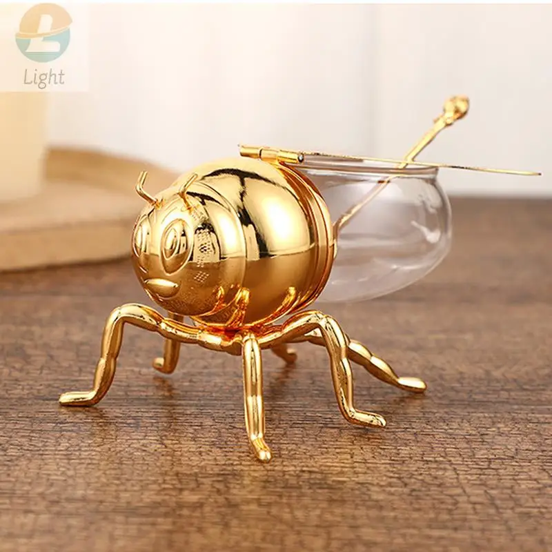 Luxurious-Bee-Honey-Pot-Honey-Storage-Jar-Decorative-Ornament-Bee-Jar ...