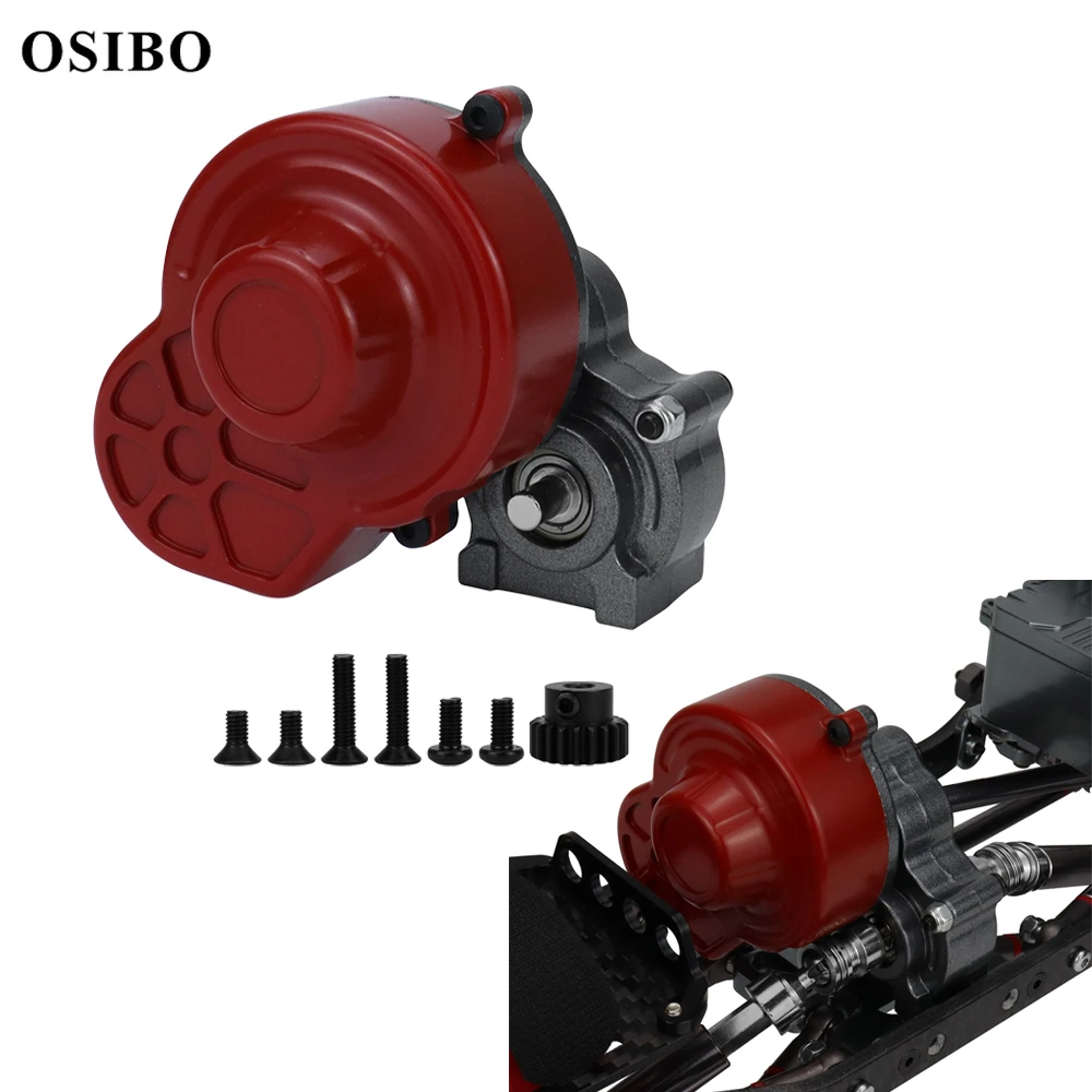 Complete Metal Transmission Gearbox with Gear for 1/10 RC Crawler Car ...