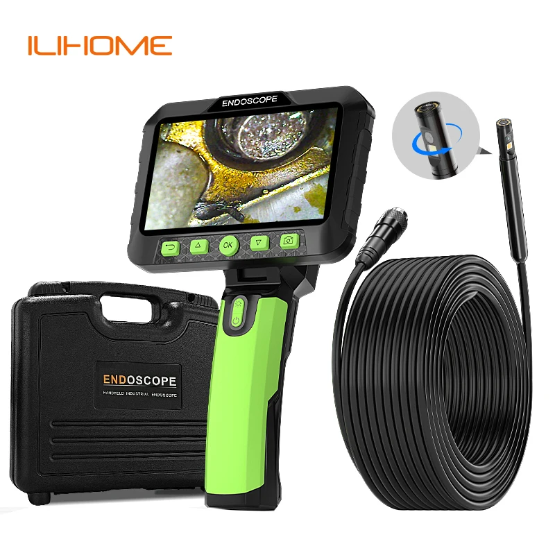 360-Degree-Auto-Rotate-Endoscope-5-Screen-9-5MM-HD1080P-Dual-Triple ...