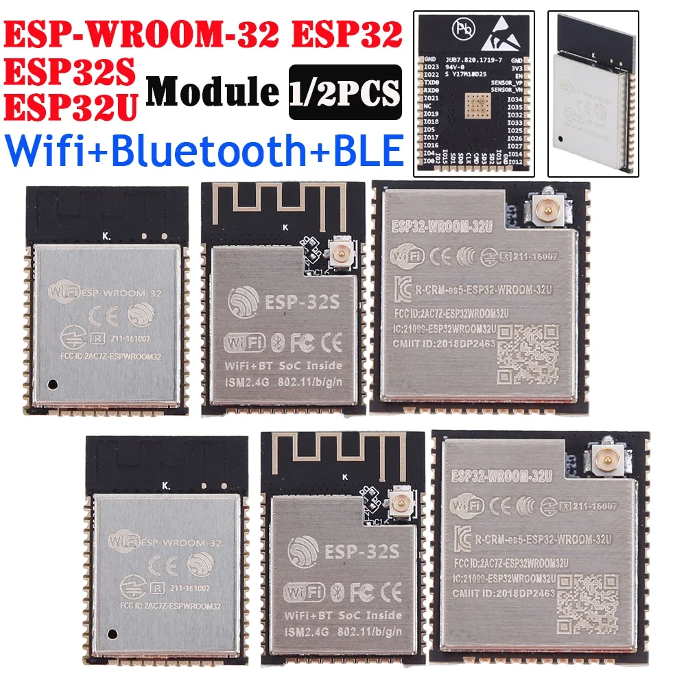 2-1PC-ESP32-WROOM-32-ESP32-WROOM-ESP-32-Wireless-Module-Dual-Core-CPU ...