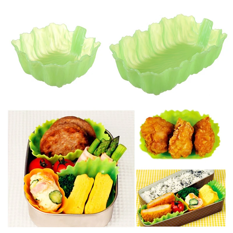 2-4PCS-Lunch-Divider-Microwaveable-Bakeware-Dish-Cup-Reusable-Silicone ...