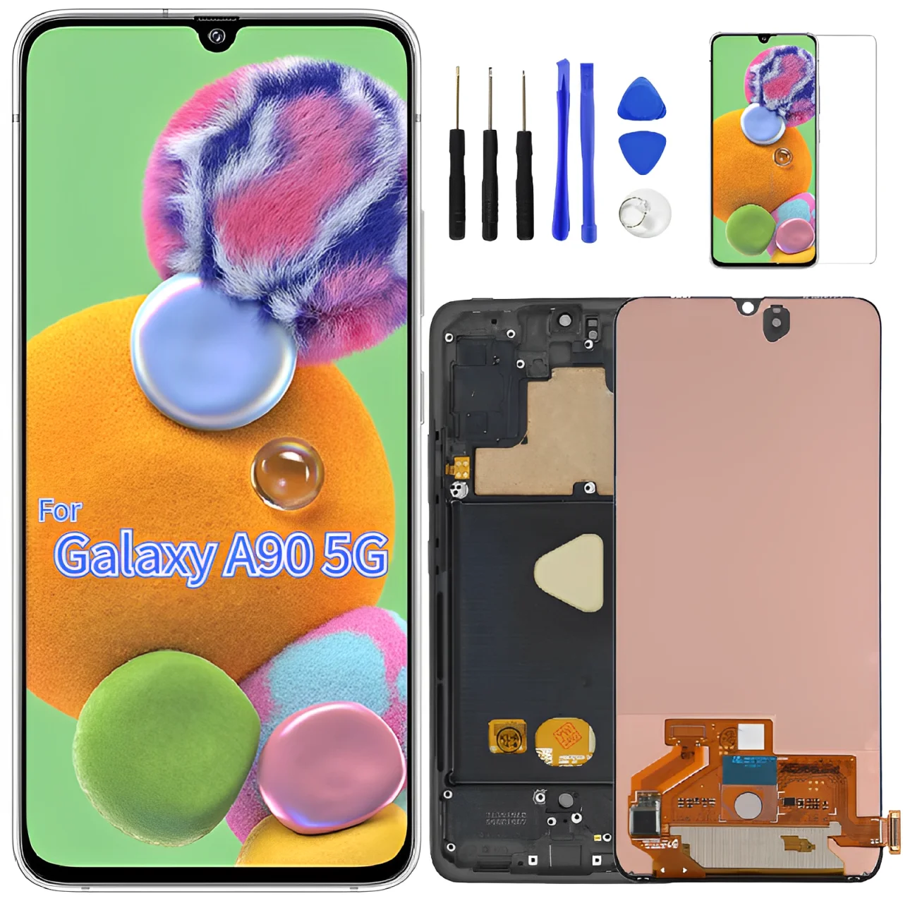 Para-Samsung-Galaxy-A90-5G-SM-A908B-N-OLED-pantalla-LCD-Digitalizador ...