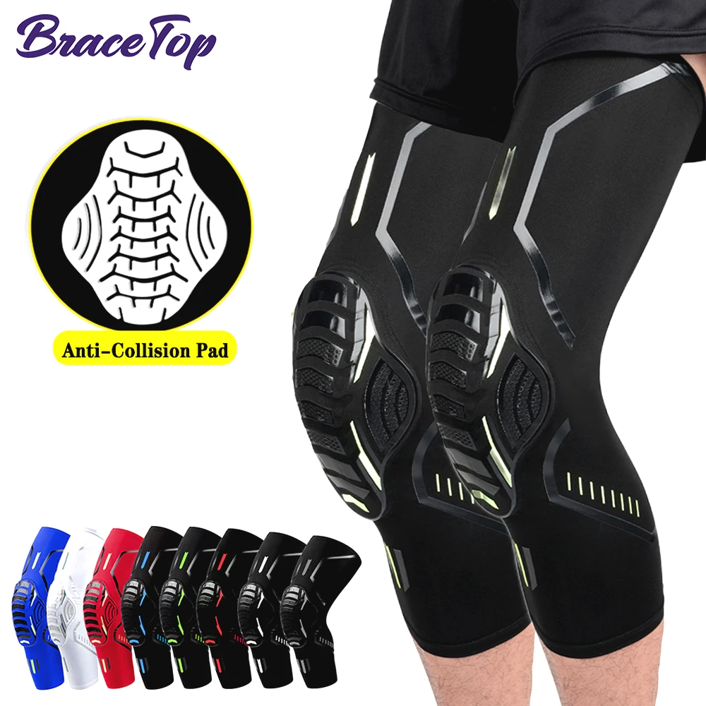 BraceTop-1Pair-Adult-Knee-Pad-Bike-Cycling-Protection-Elbow-Basketball ...