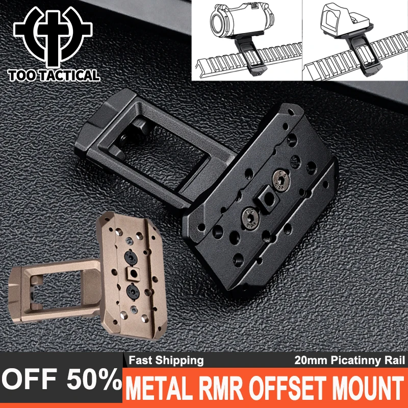 Tactical-Metal-SI45-Degree-Optic-Mount-SI-Strike-RMR-Offset-Mounting ...