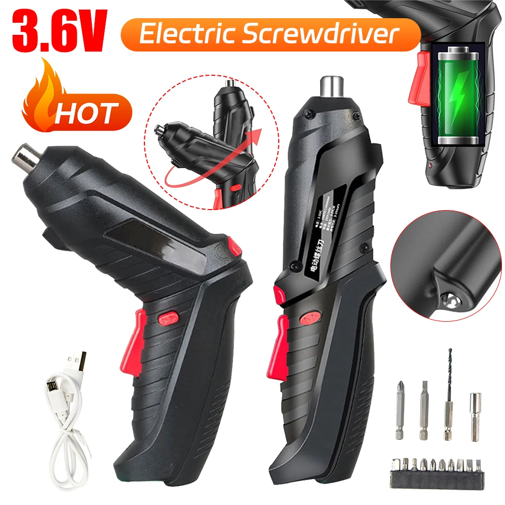 Electric-Screwdriver-Battery-Rechargeable-Cordless-Screwdriver-Powerful ...