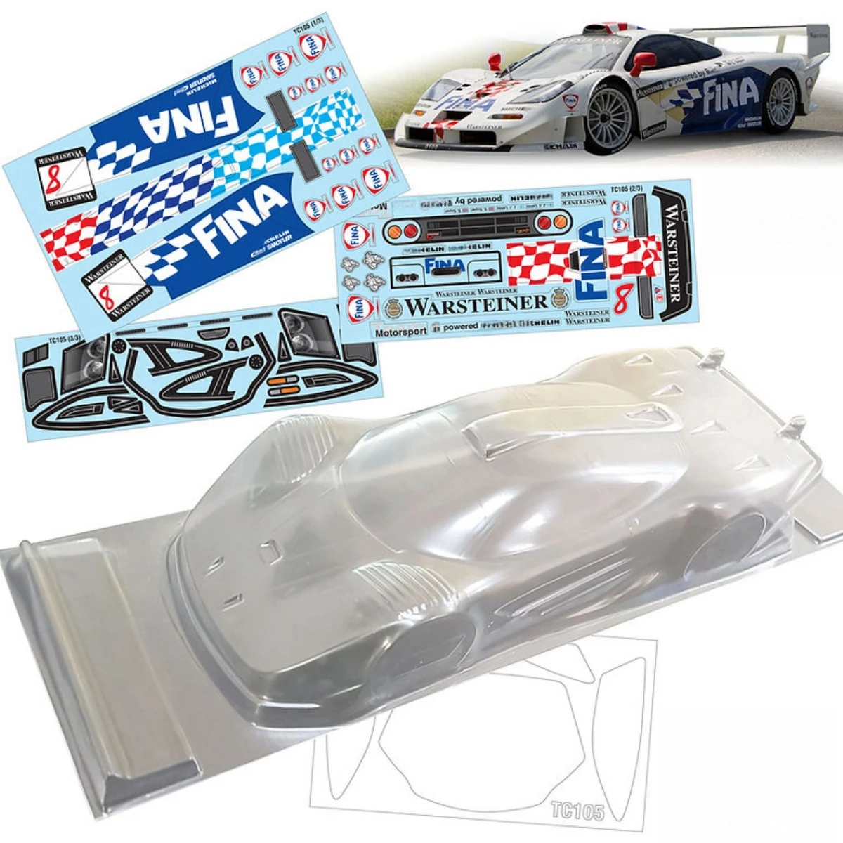 1-10-Mccaren-F1-On-Road-body-190mm-1-10-RC-Drift-car-shell-257mm ...