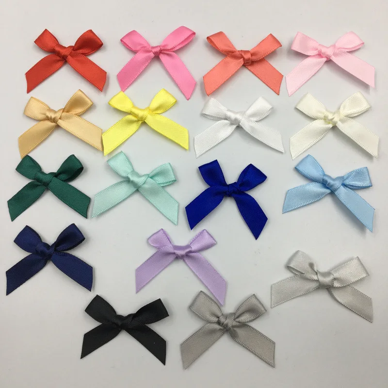 100Pcs-Ribbon-Bows-Small-Size-Satin-Ribbon-Bow-Flower-DIY-Handwork ...