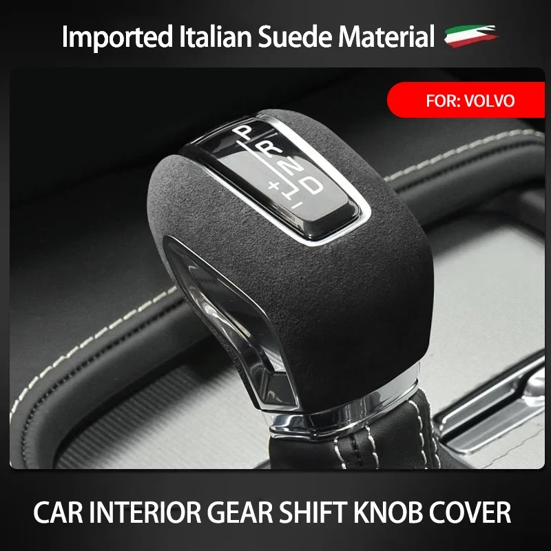 Car-Alcan-tara-Gear-Lever-Shift-Handle-Knob-Cover-Personalized-Modified ...