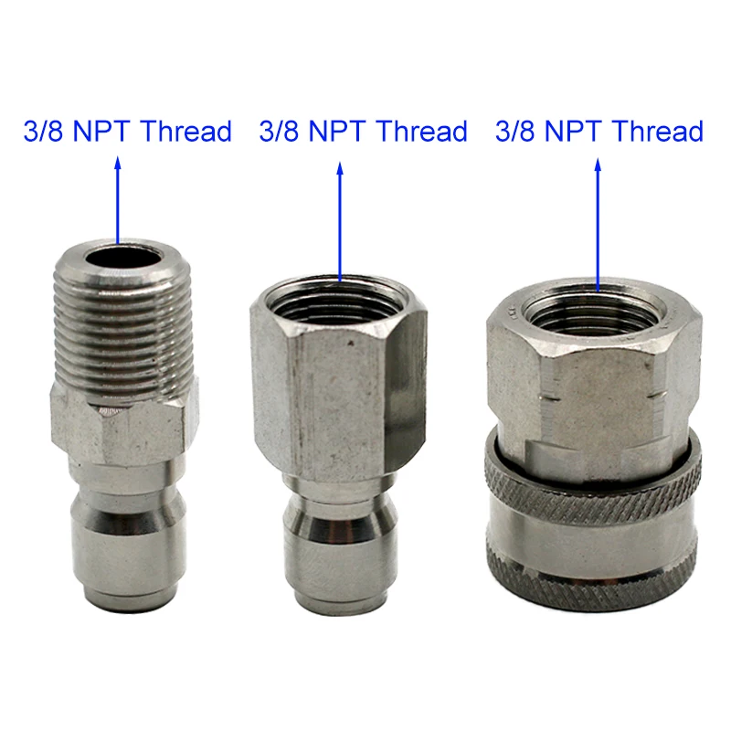 Stainless-Steel-3-8-Quick-Connector-Male-And-Female-With-G3-8-Or-NPT ...