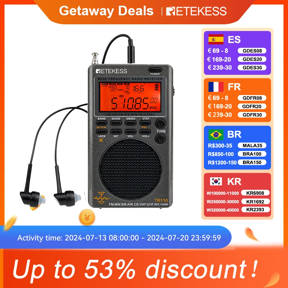Retekess-TR110-Radio-FM-Receiver-Portable-SSB-Shortwave-Radios-AM-FM ...