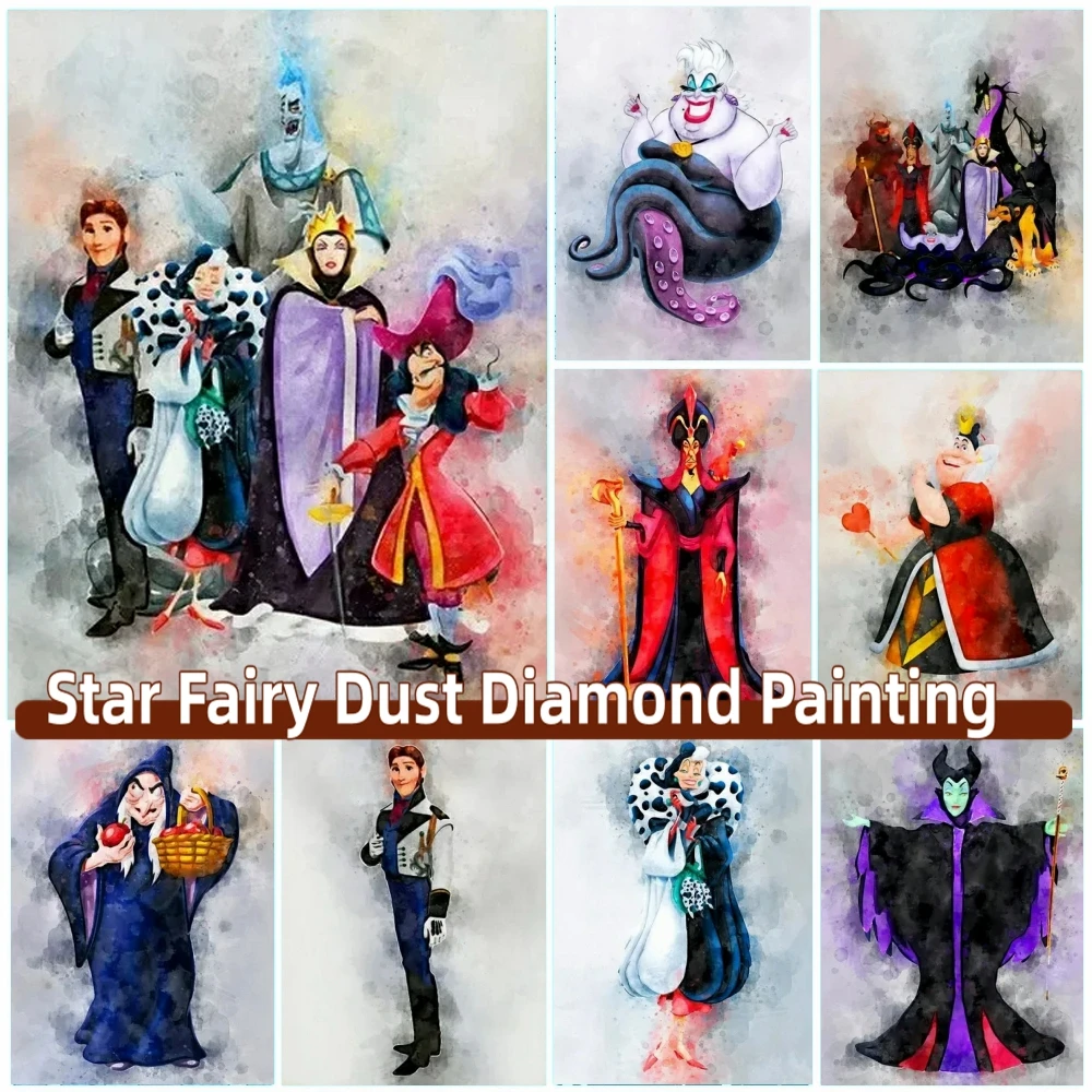Disney-Diy-Fairy-Dust-Diamond-Painting-Kits-Embroidery-Mosaic-Villains ...