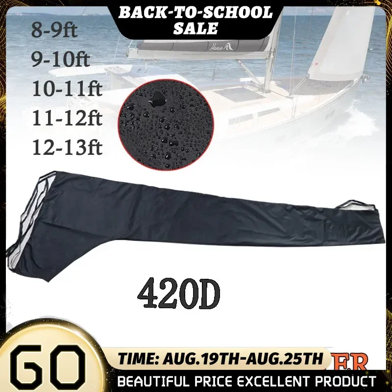 8-13ft-420D-Waterproof-Mainsail-Boom-Cover-Boat-Cover-Anti-UV-Windproof ...