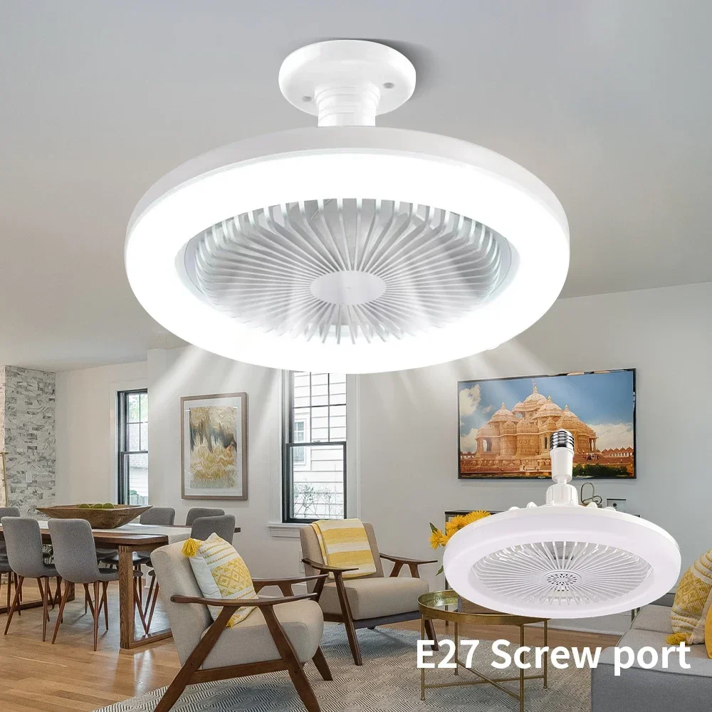 E27-Ceiling-Fan-Light-Includes-Remote-Control-Three-Speed-Wind ...