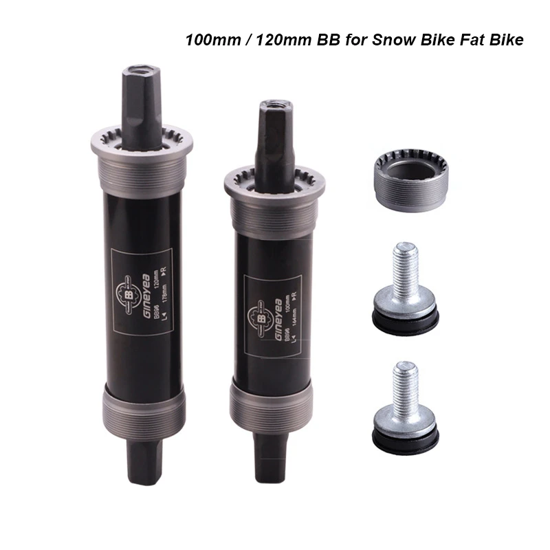 BB For Snow Bike 100MM/120MM Length Threaded Bearing Bottom Bracket For ...