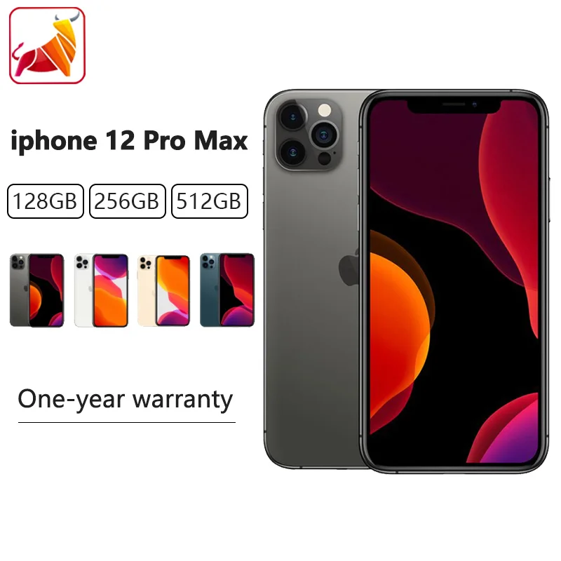 Original-Apple-iPhone-12-Pro-Max-5G-LTE-Phone-6-7-128-256GB-IOS-A14 ...
