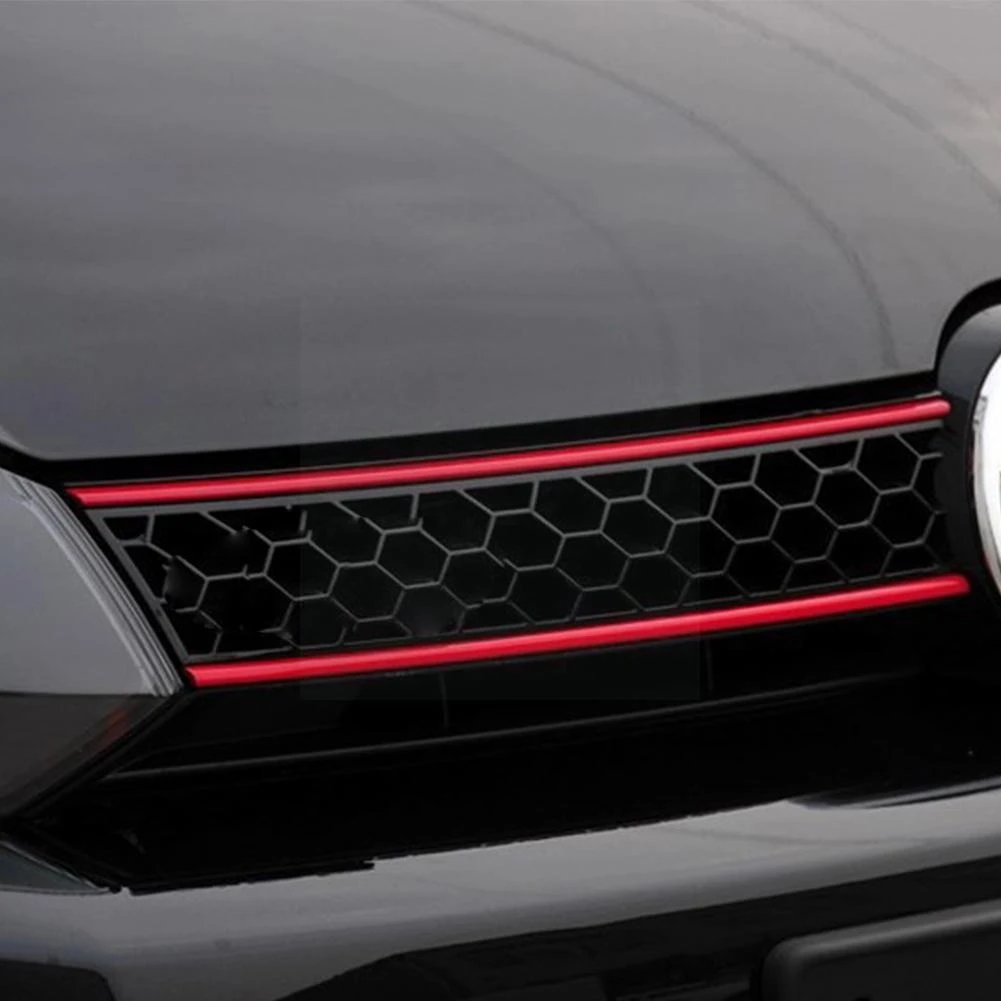 1pcs Reflective Car Strips Sticker Front Hood Grill Decals Waterproof ...