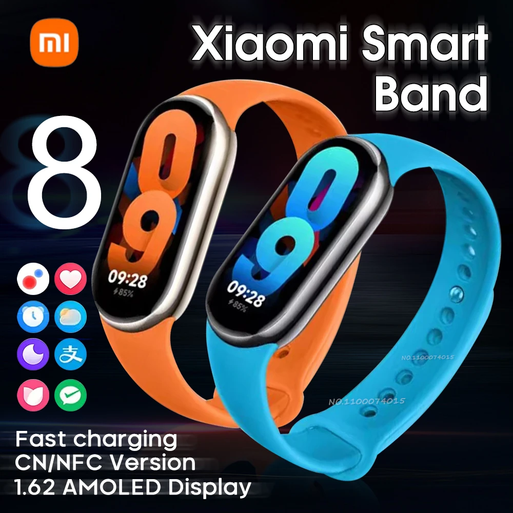 Xiaomi-Mi-Band-8-Smart-Bracelet-AMOLED-Screen-Heart-Rate-Blood-Oxygen ...