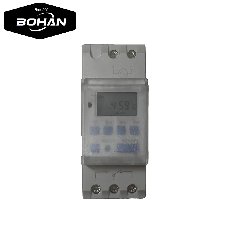 THC15A AHC15A 12V 24V 110V-220V Din Rail Digital LCD Weekly Timer ...